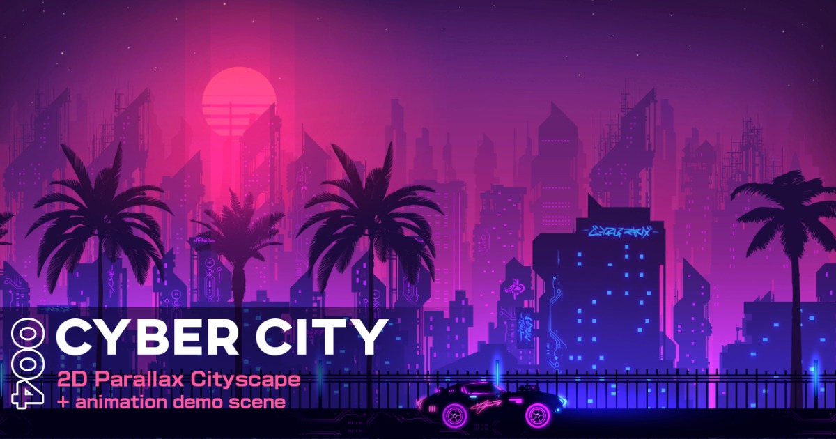 Cyber City | 2D 环境 | Unity Asset Store