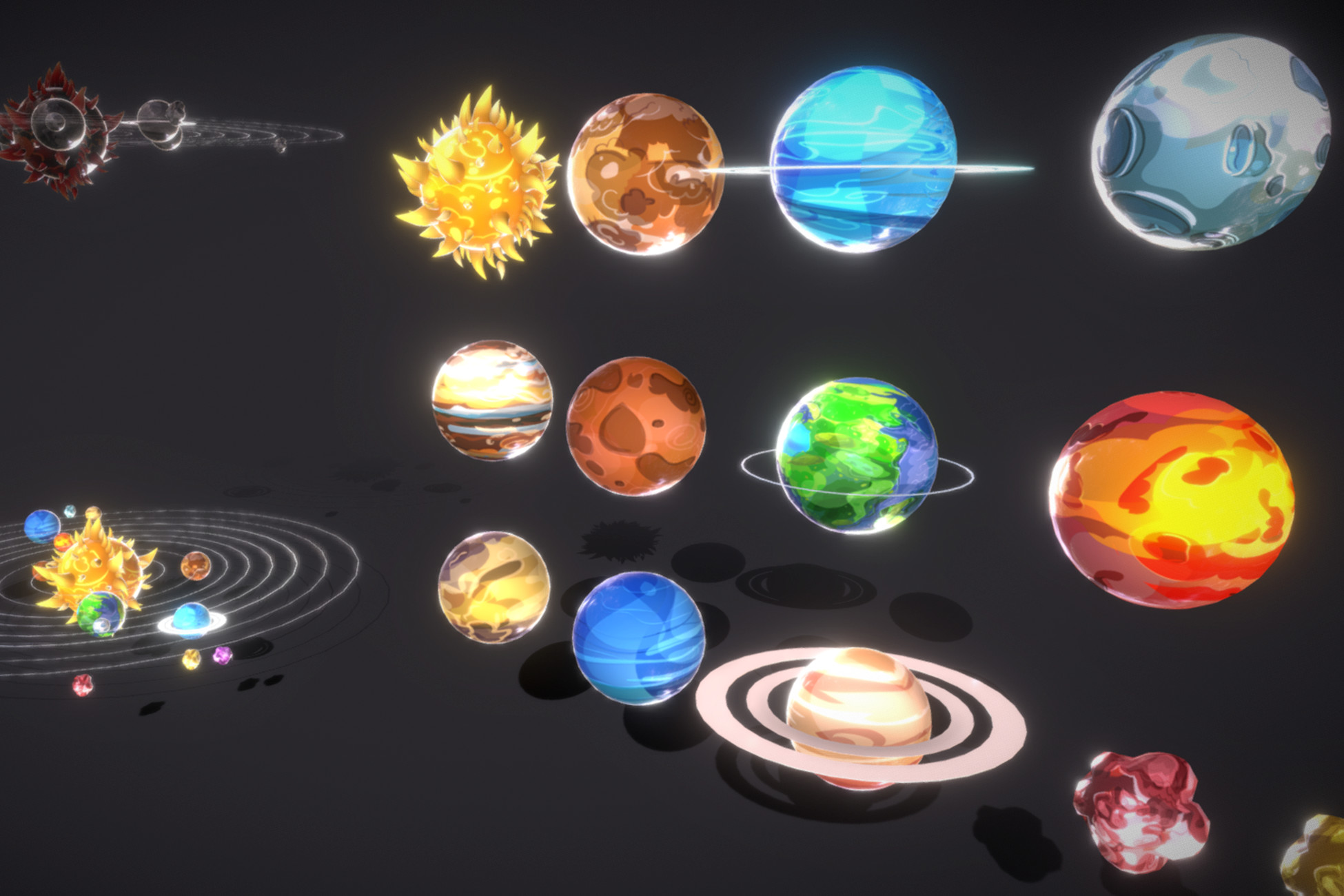 Cartoon SolarSystem | 3D Environments | Unity Asset Store
