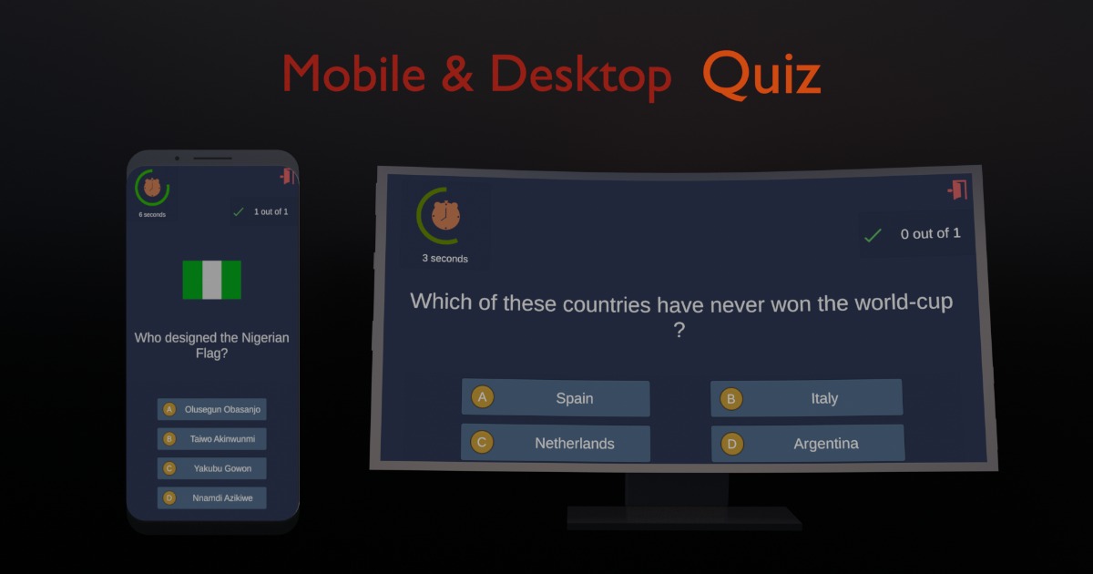 Mobile and Desktop Quiz Template | Packs | Unity Asset Store
