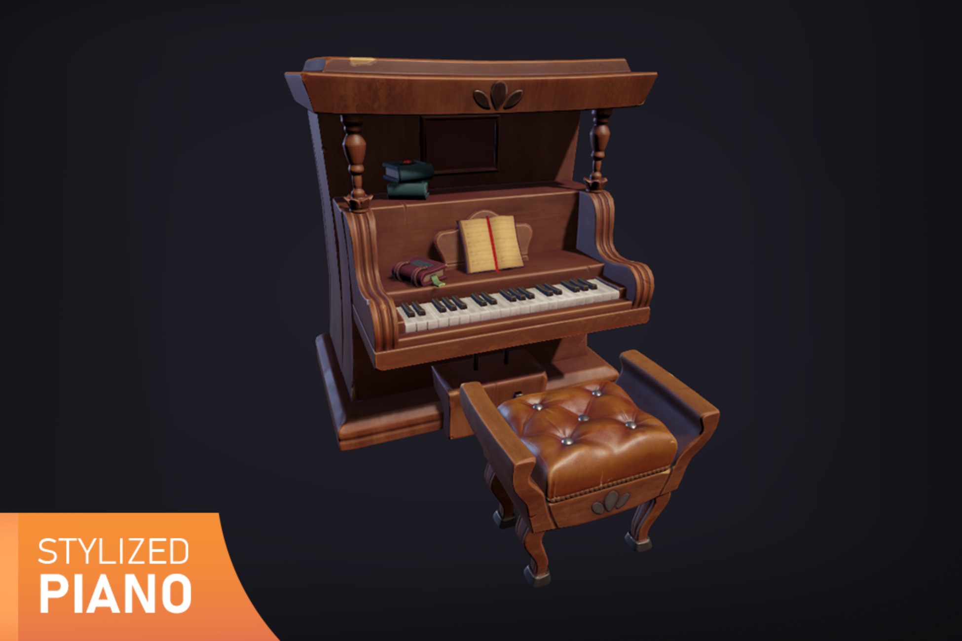 Stylized Piano V2 | 3D Tools | Unity Asset Store