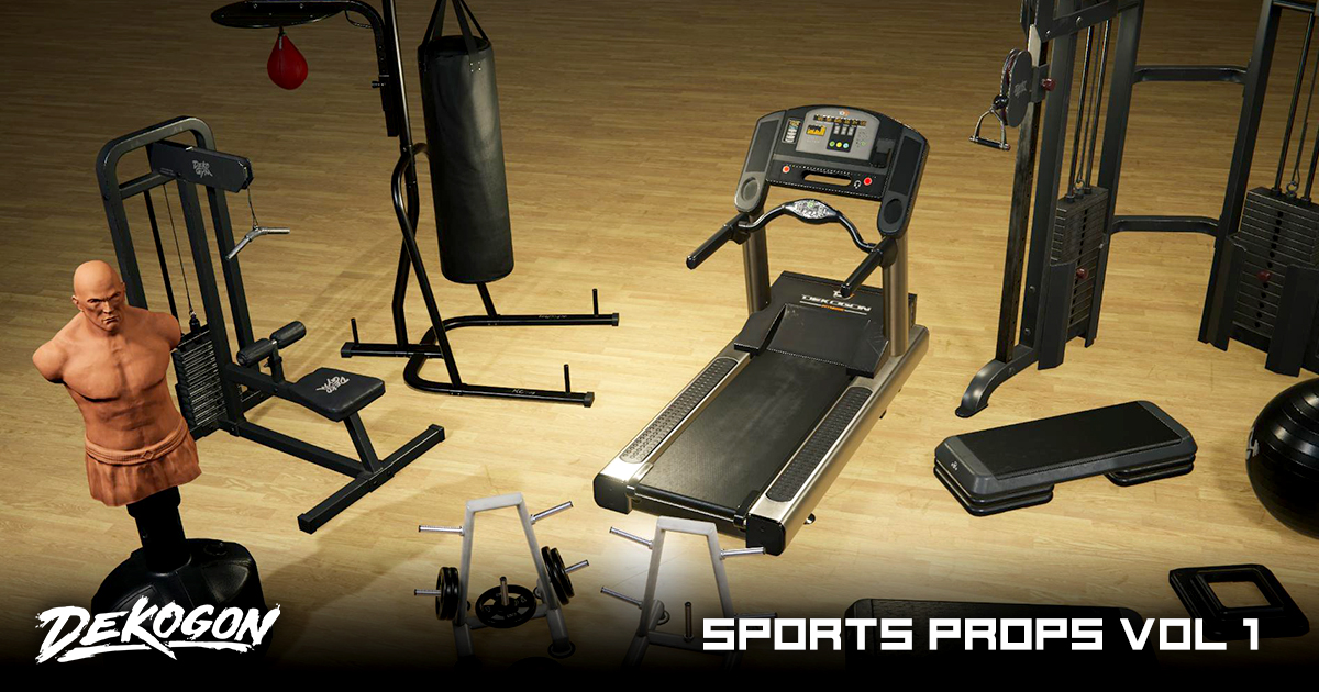 Sports and Gym Equipment VOL.1 | 3D Props | Unity Asset Store