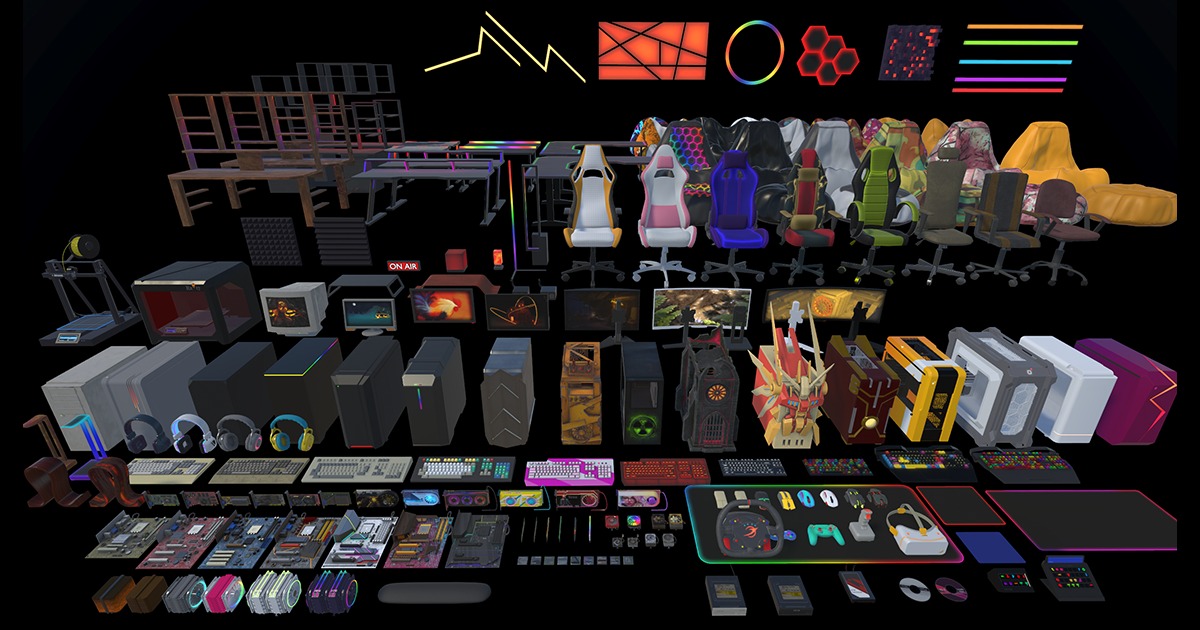 Ultimate Gamer Room 2 URP | 3D Props | Unity Asset Store