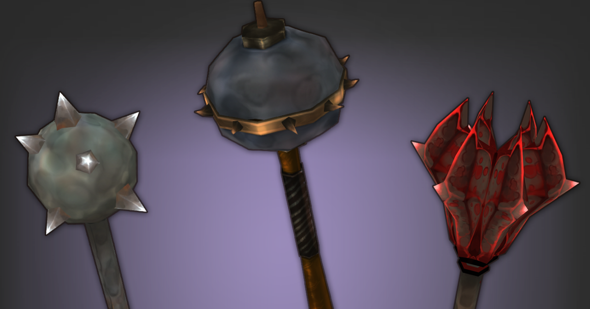 Stylized Fantasy Maces | 3D Weapons | Unity Asset Store