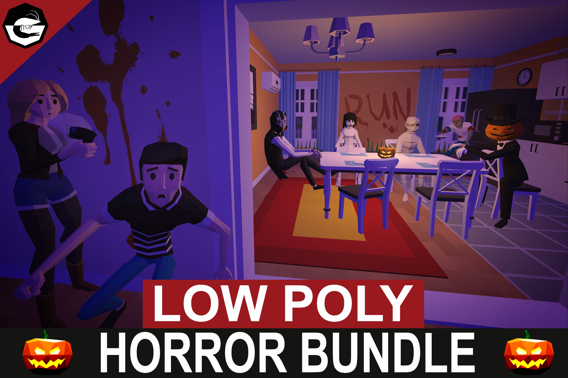 Low Poly Horror Bundle | 3D Interior | Unity Asset Store