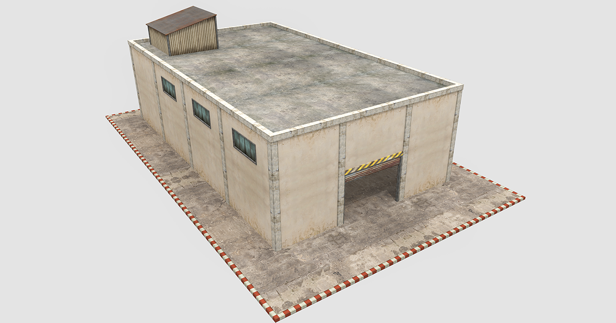 Warehouse Building - Hangar | 3D Industrial | Unity Asset Store