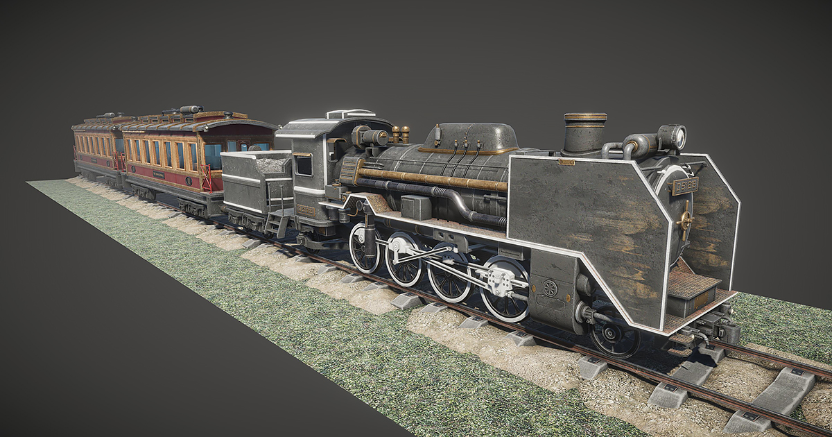 Steampunk Locomotive | 3D | Unity Asset Store