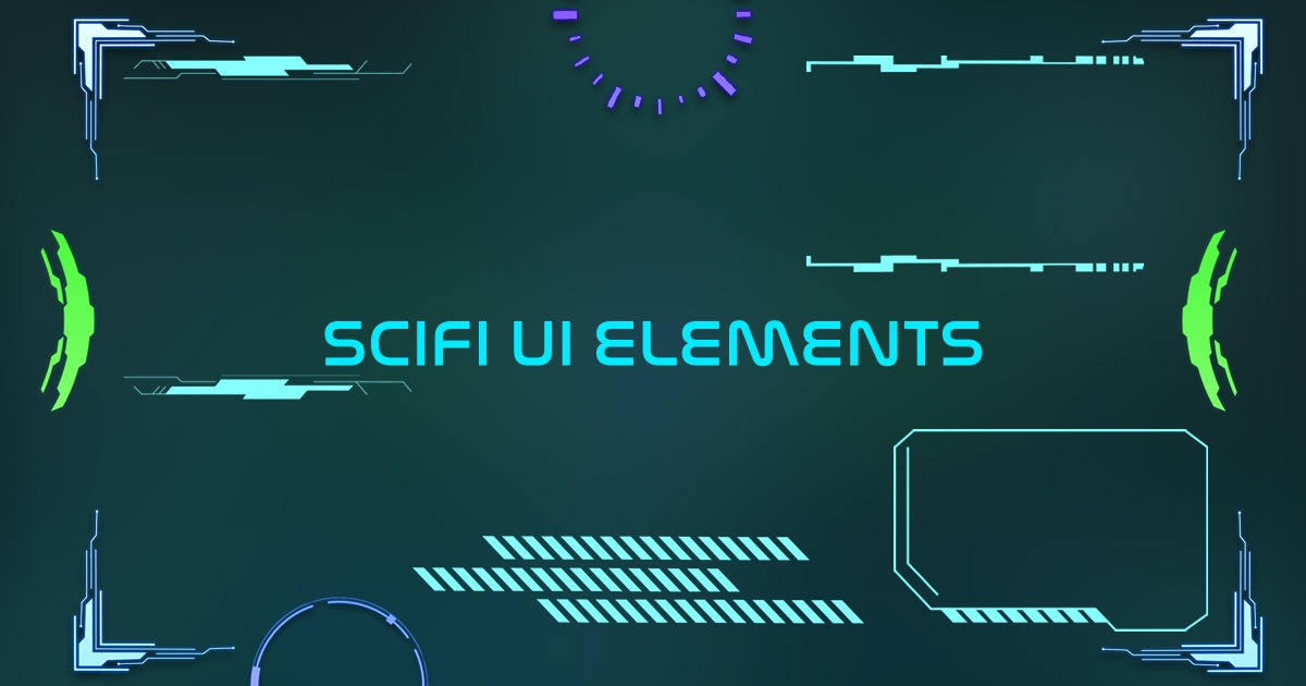 Sci Fi Ui Elements Infographics Pack 2d Gui Unity Asset Store