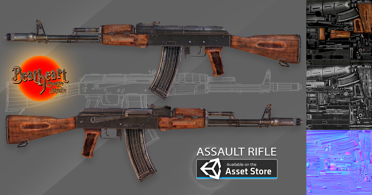 Assault Rifle | 3D Guns | Unity Asset Store