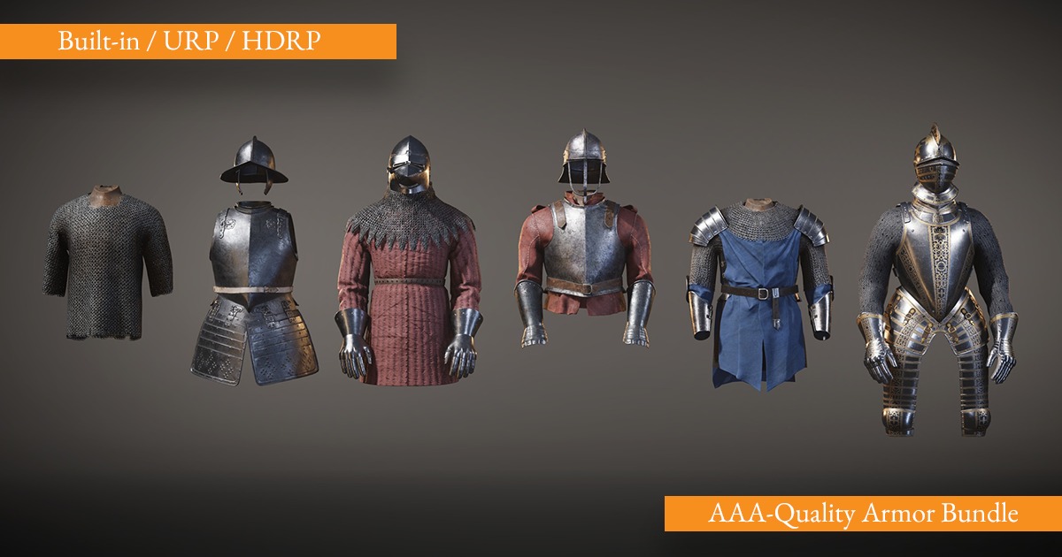 Medieval Armor Bundle Vol. 1 | Props | Unity Asset Store