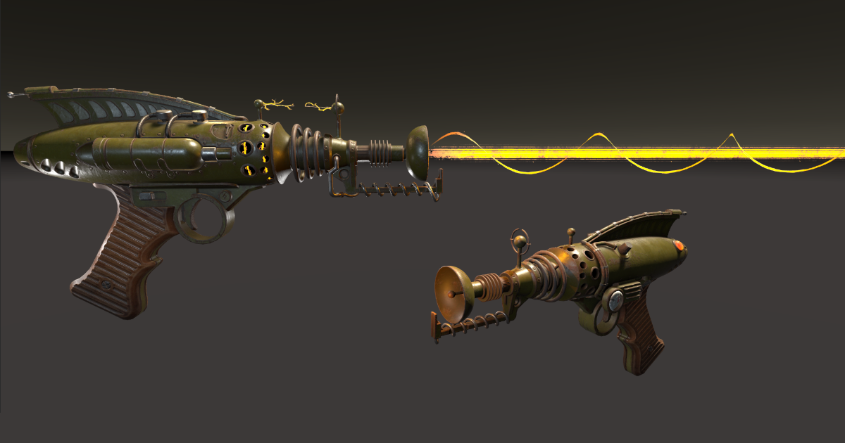 Raygun - Retro | 3D Weapons | Unity Asset Store