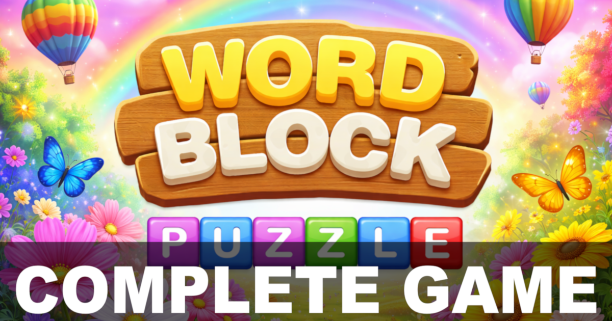 Word Block Puzzle - Complete Mobile Game Template | Packs | Unity Asset ...