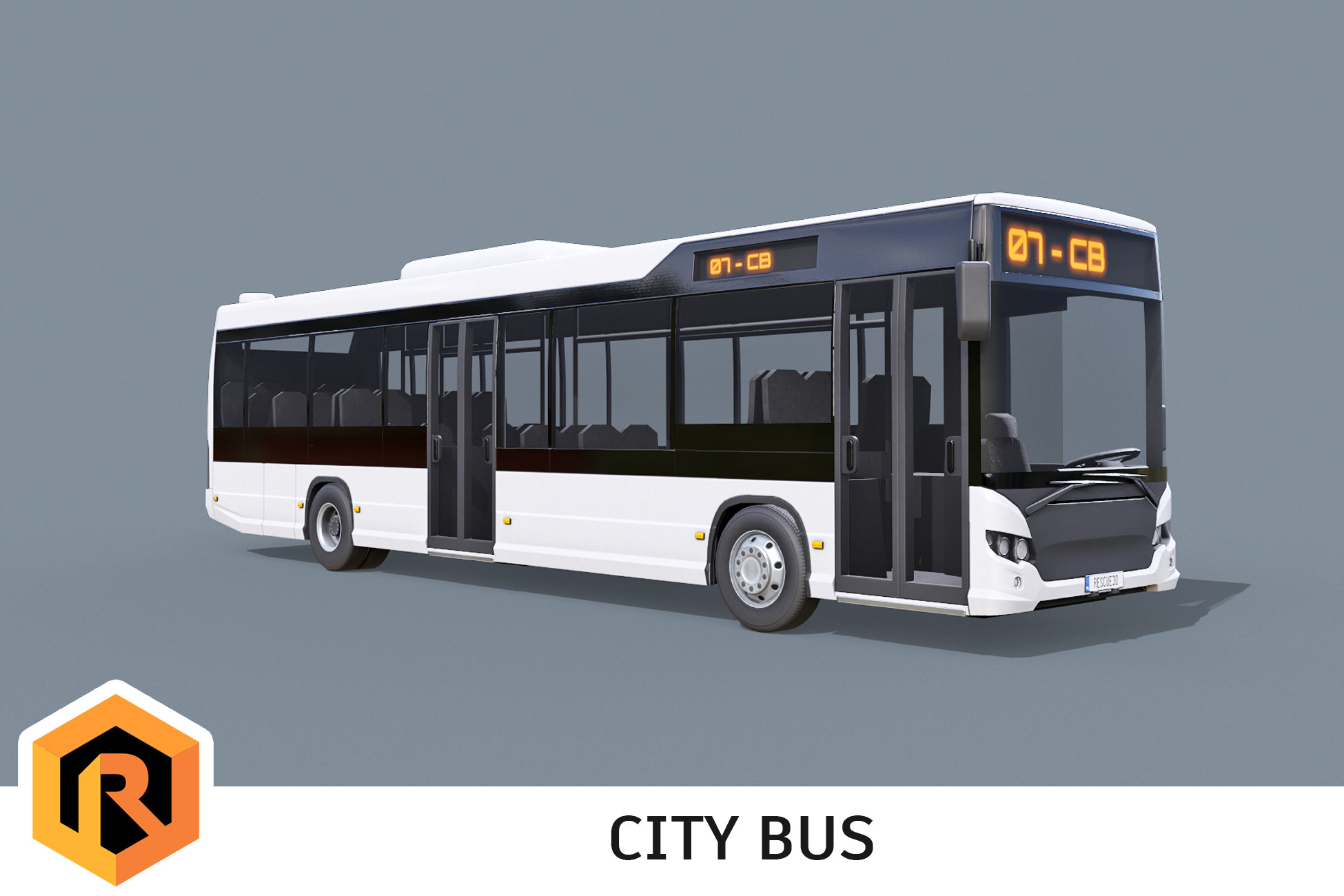 White City Bus | 3D 운송도구 | Unity Asset Store