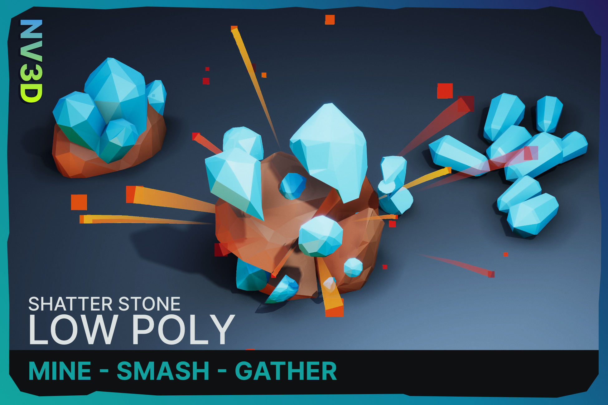 Shatter Stone: Low Poly | 3D Props | Unity Asset Store