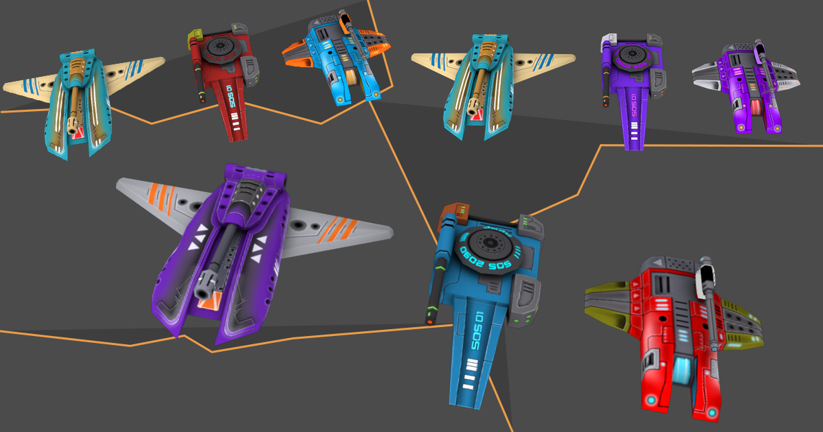 SciFi Star Ships Set 3 | 3D Space | Unity Asset Store