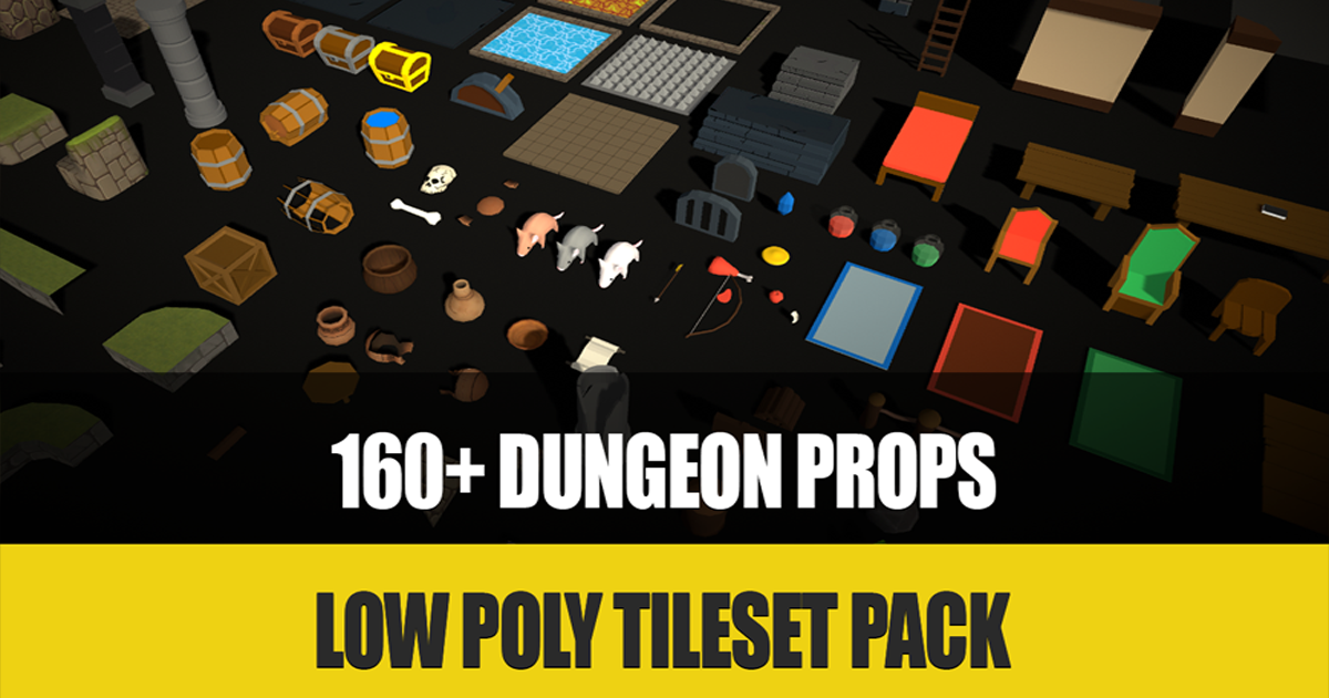 Modular Cartoon Dungeon Props and Tileset Pack | 3D Dungeons | Unity Asset Store