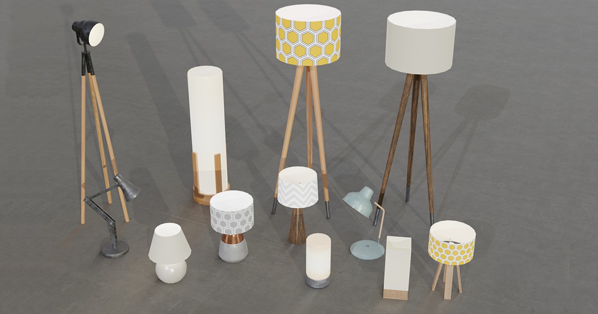 Home and Office Lamps Pack | 3D Interior | Unity Asset Store