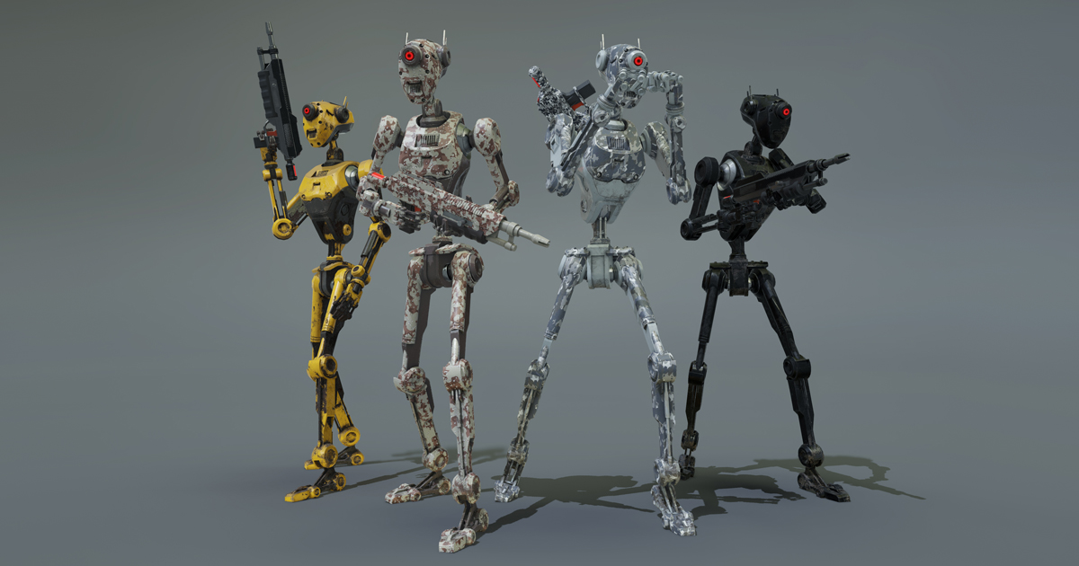SCI FI: DROID-OI | 3D Robots | Unity Asset Store