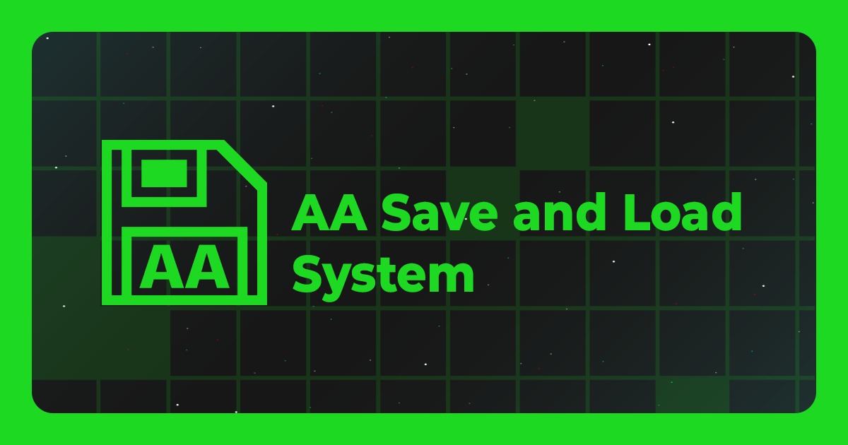 AA Save and Load System | Utilities Tools | Unity Asset Store