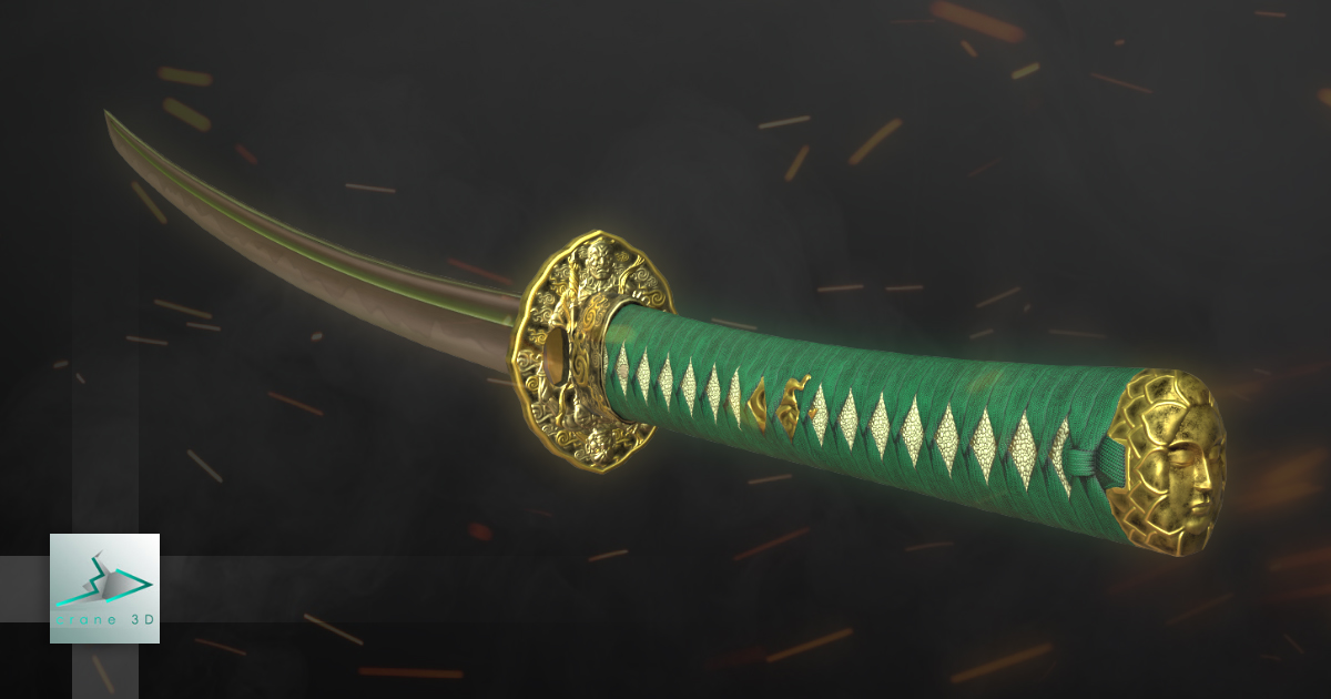 Katana Kongorikishi | 3D Weapons | Unity Asset Store