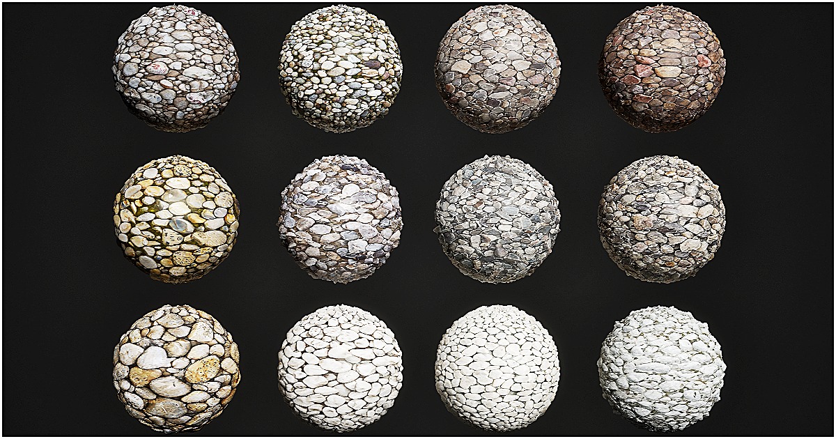 Stylized Materials - Pebble 1 | 2D Stone | Unity Asset Store