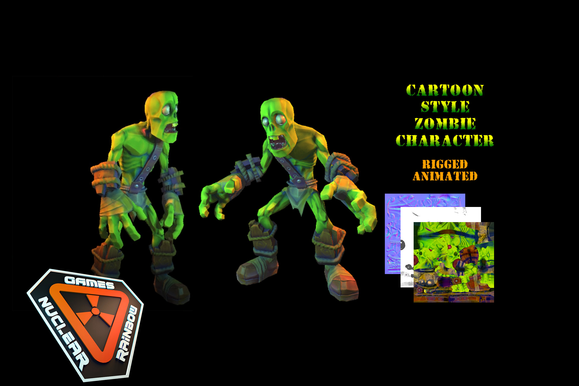 Cartoon Style Zombie Character | 3D Characters | Unity Asset Store