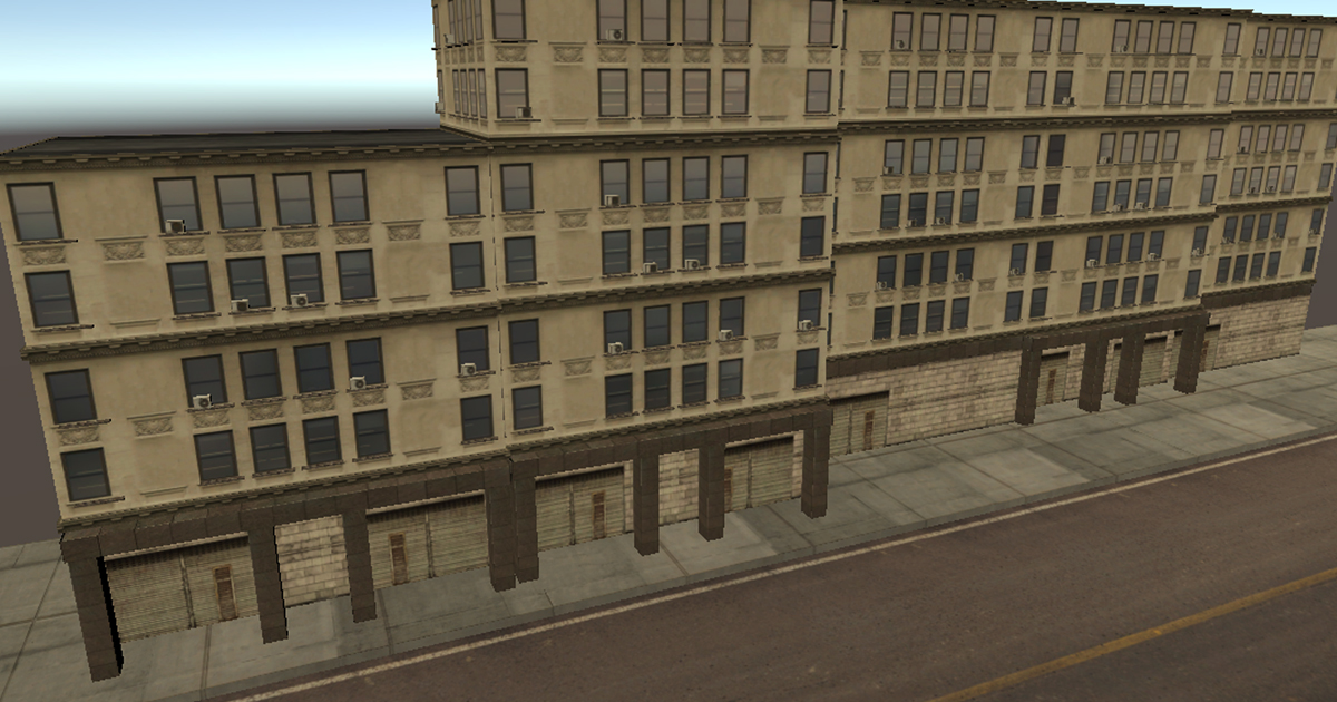 CityBuilding-1 Lowpoly Reflective Windows | 3D Urban | Unity Asset Store