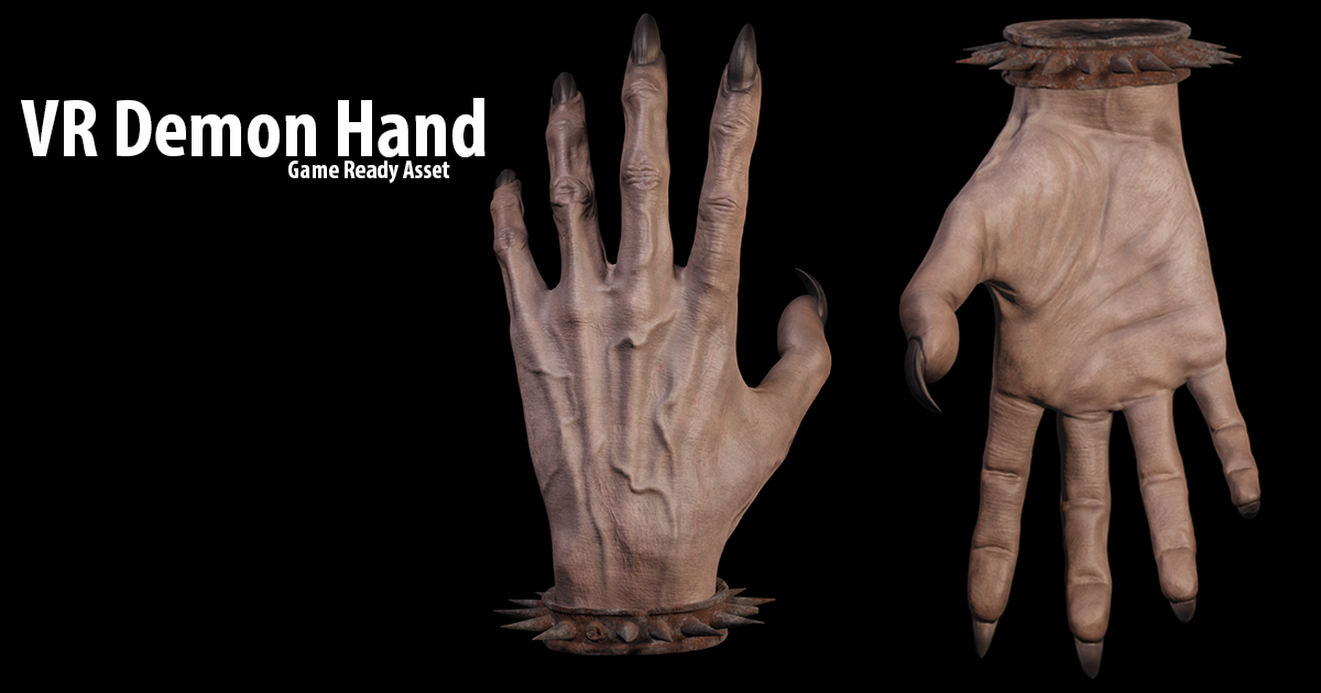 VR Demon Hand (Left & Right) | 3D Humanoids | Unity Asset Store