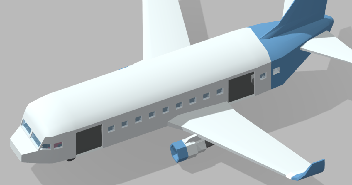 Low Poly Passenger Planes (3 Versions) | 3D Air | Unity Asset Store