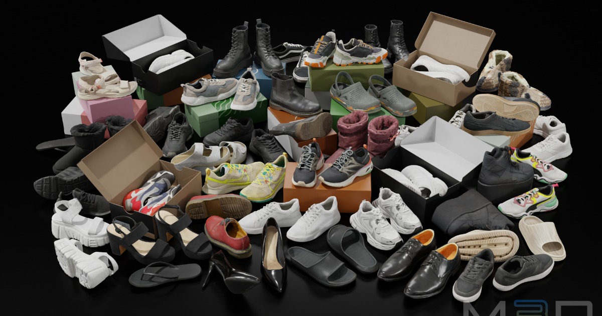 Shoes Pack | 3D Clothing | Unity Asset Store