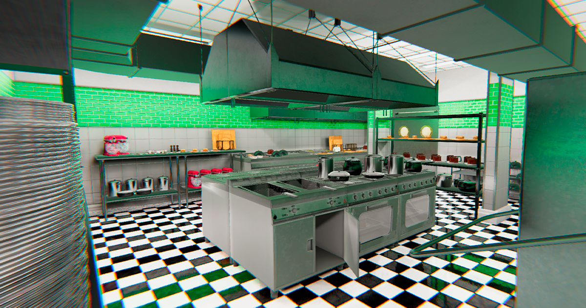 Restaurant kitchen - interior and props | 3D Interior | Unity Asset Store