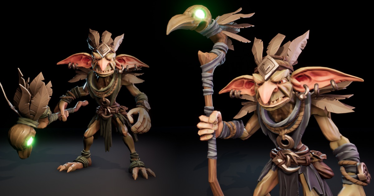 Stylized Goblin Shaman | Characters | Unity Asset Store