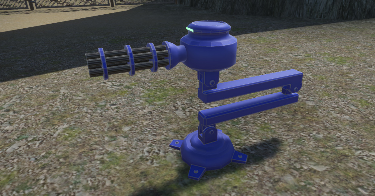 S5000 Security Turret Animated | 3D Robots | Unity Asset Store