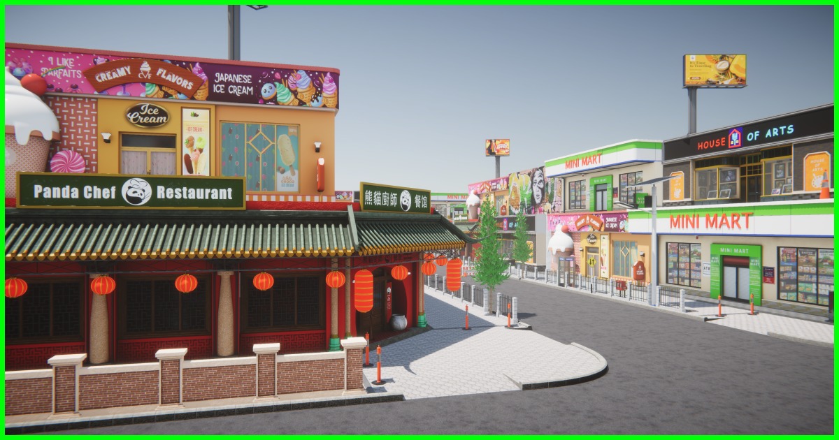 Store Front Vol - 8 HDRP | 3D Landscapes | Unity Asset Store