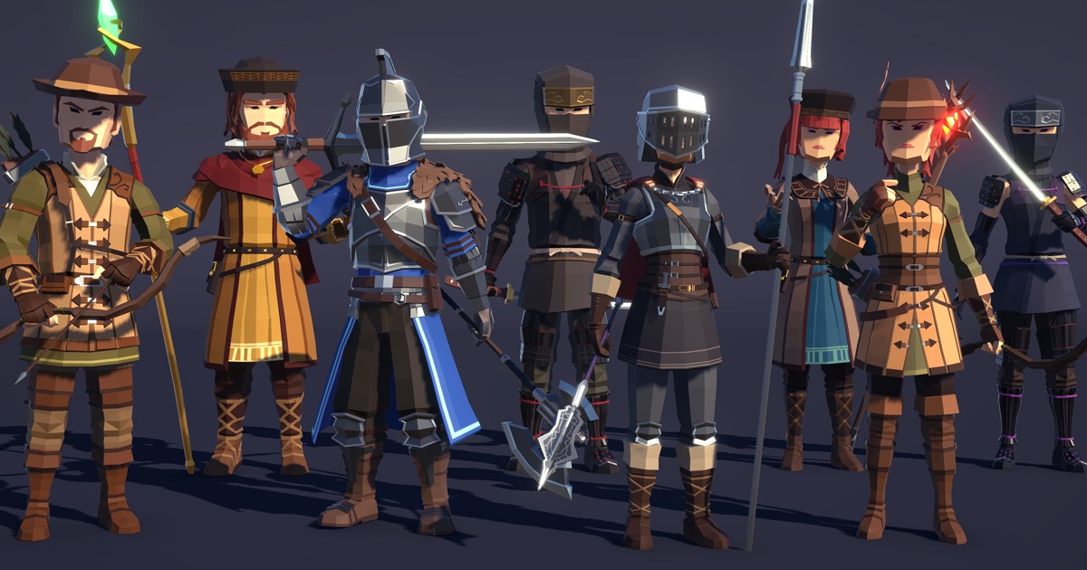 Polygon Characters_Modular Human Hero | Characters | Unity Asset Store