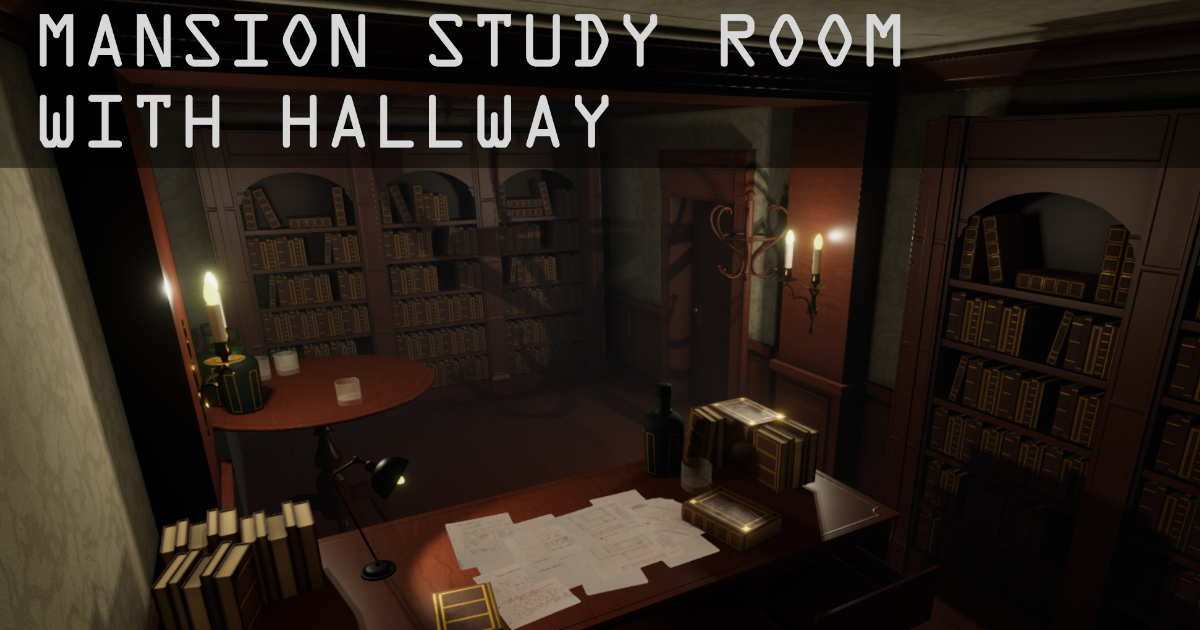 Mansion Study Room | 3D Historic | Unity Asset Store