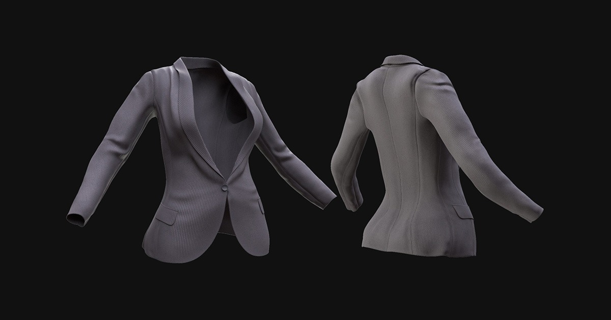 35 Blazer - Male/Female - Rigged Humanoid Skeleton | 3D Characters ...