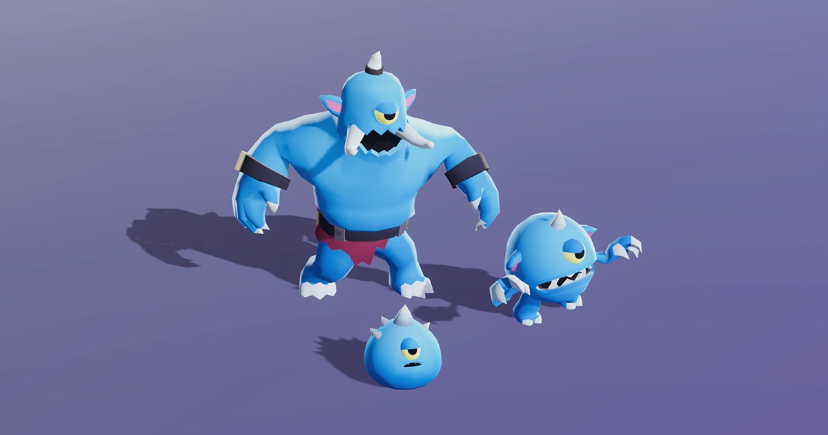 Cyclops Minion Giant Evolution Pack Cute Series | 3D Creatures | Unity ...