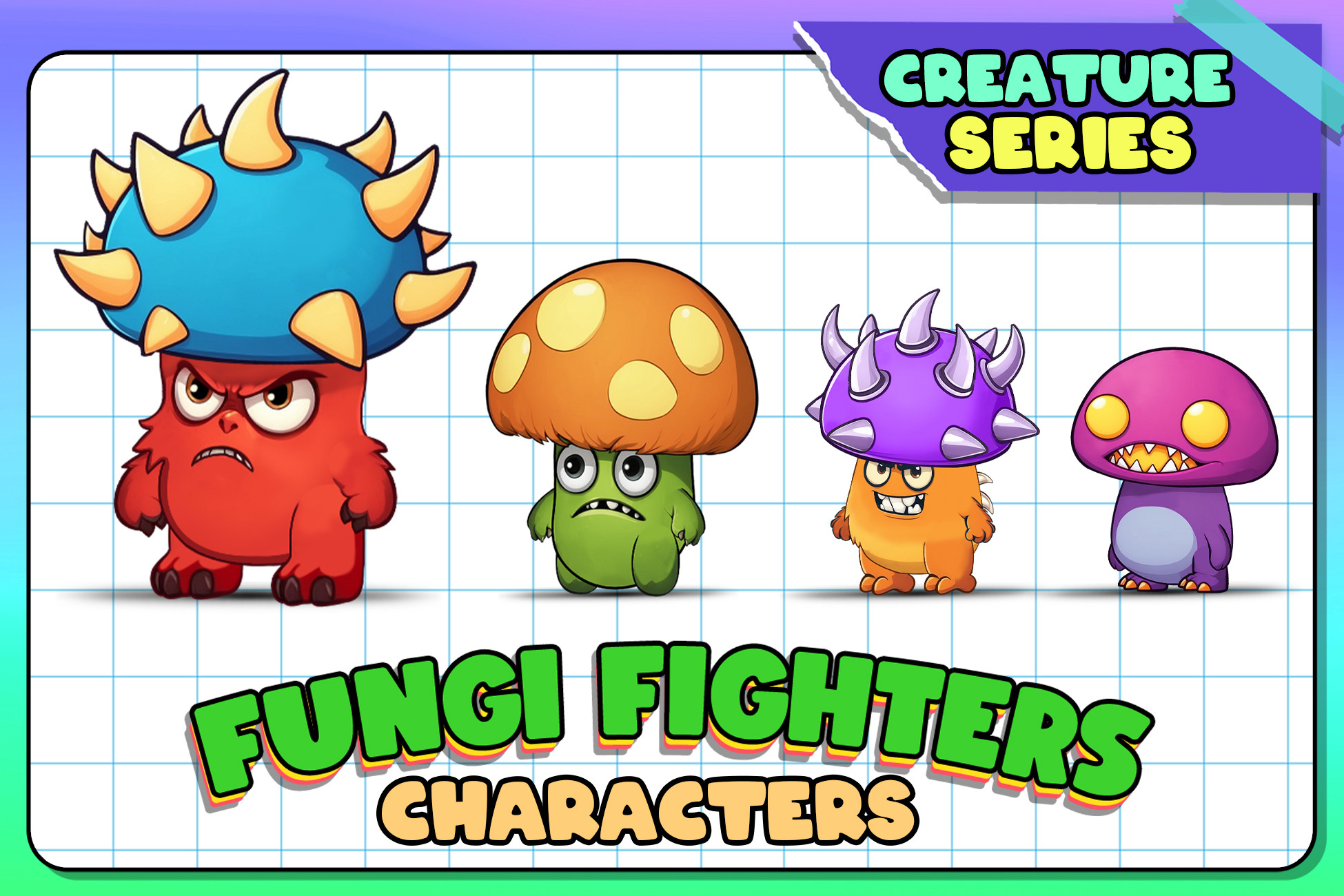 Fungi Fighters 2D Animated Character (Creature Series) | 2D Characters | Unity Asset Store
