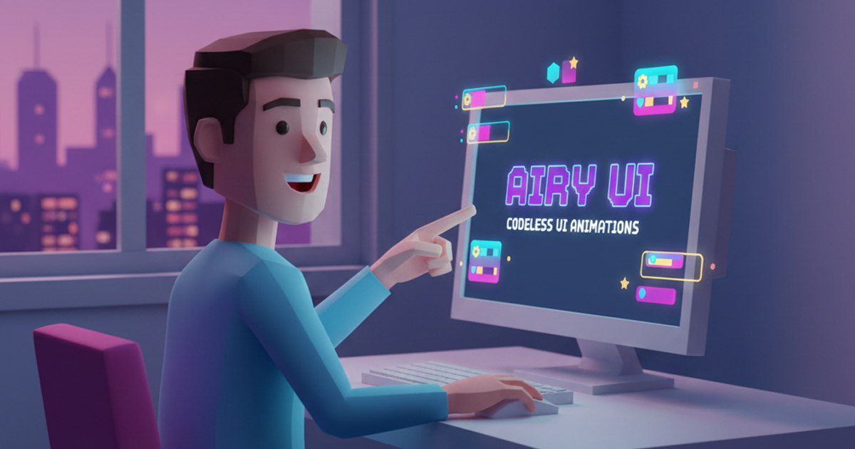 Airy UI | No Code Animation | GUI 도구 | Unity Asset Store