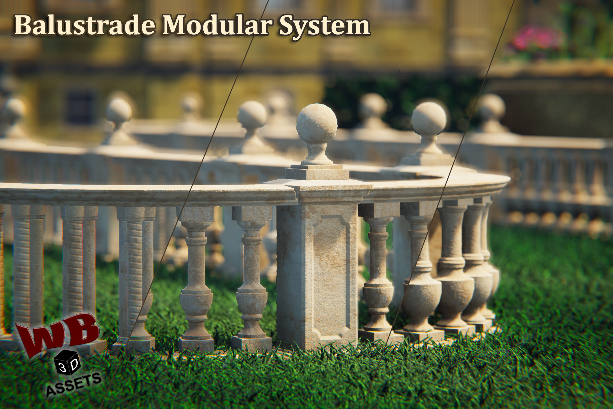 Balustrade Modular System | 3D Exterior | Unity Asset Store