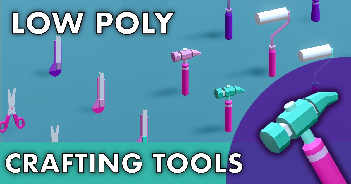 3D Low Poly Crafting Tools | 3D Props | Unity Asset Store