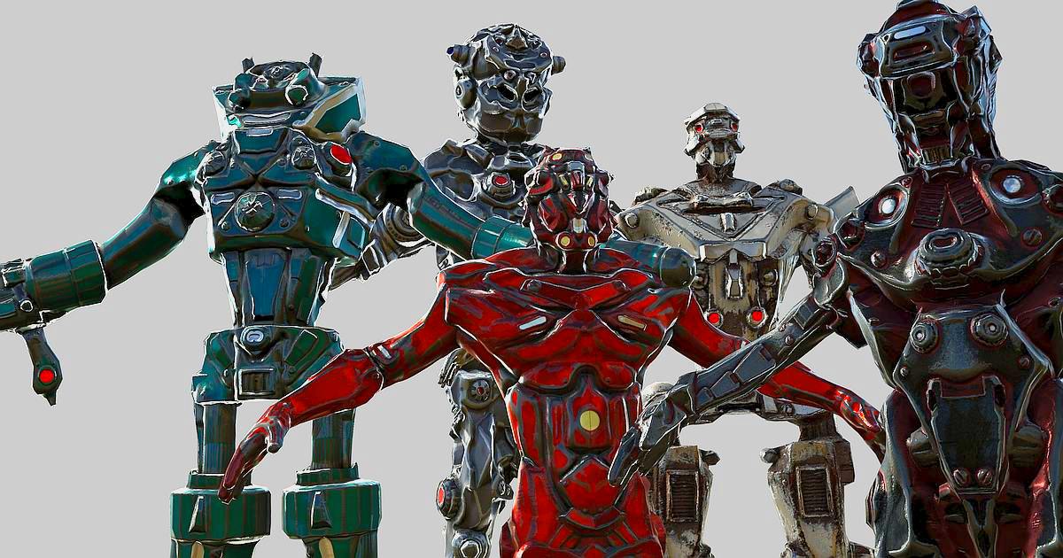 Cyber Soldiers (Pack) | 3D Robots | Unity Asset Store