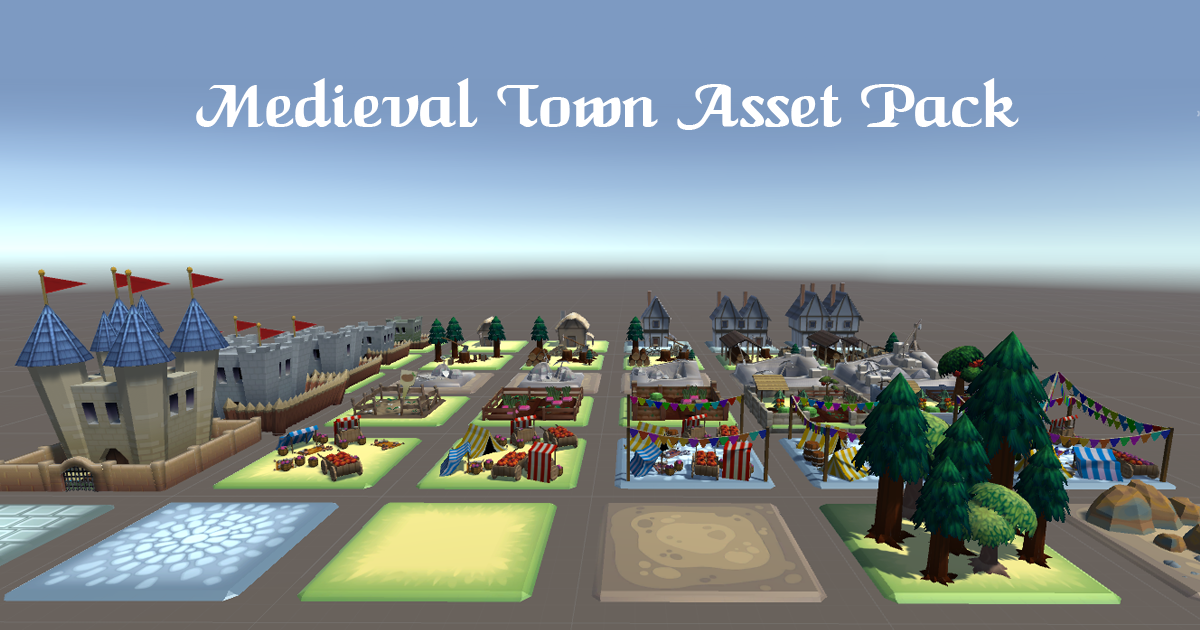 Castle Town Asset Pack | 3D Historic | Unity Asset Store