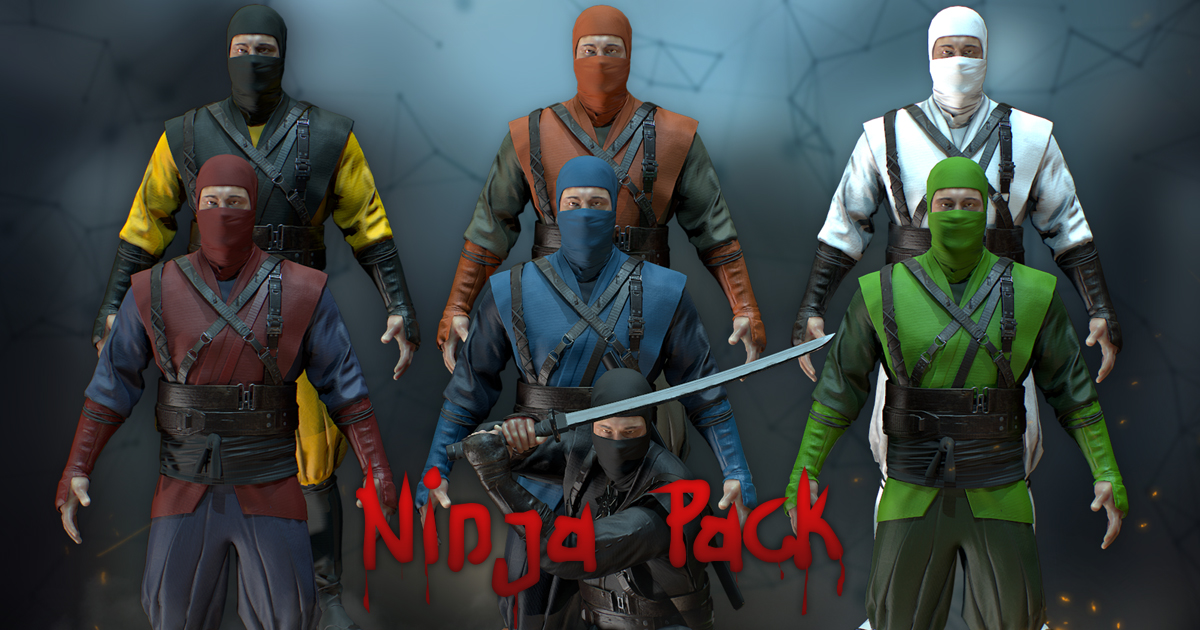 Ninja Pack - PBR | 3D Characters | Unity Asset Store
