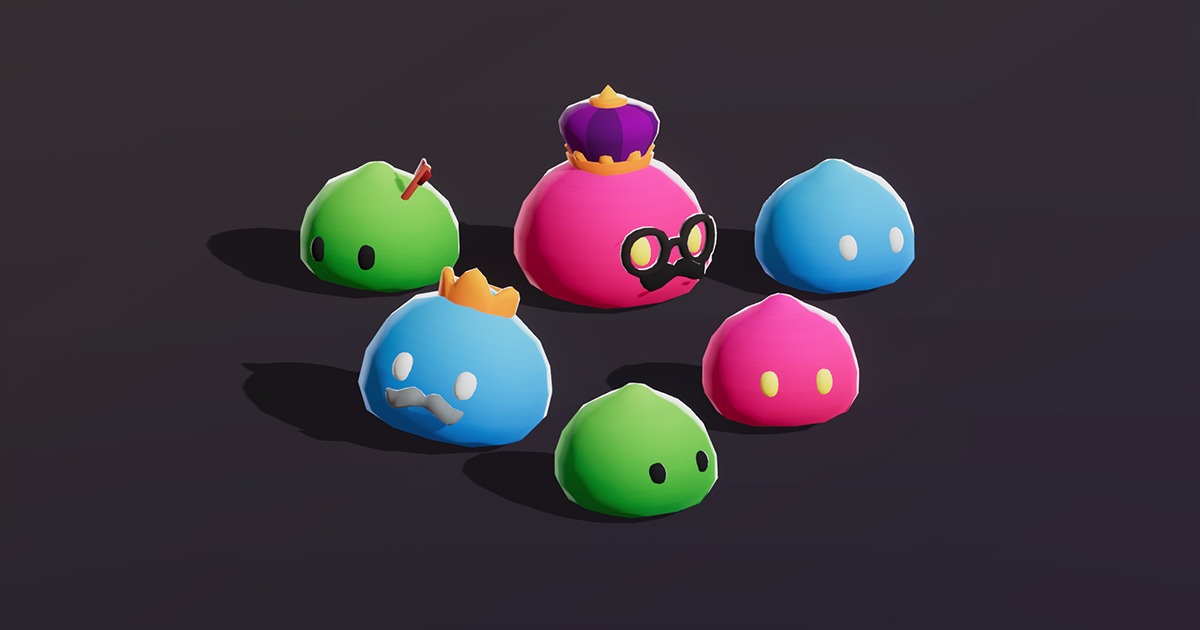 Modular Slimes Pack Cute Pro Series | 3D Creatures | Unity Asset Store