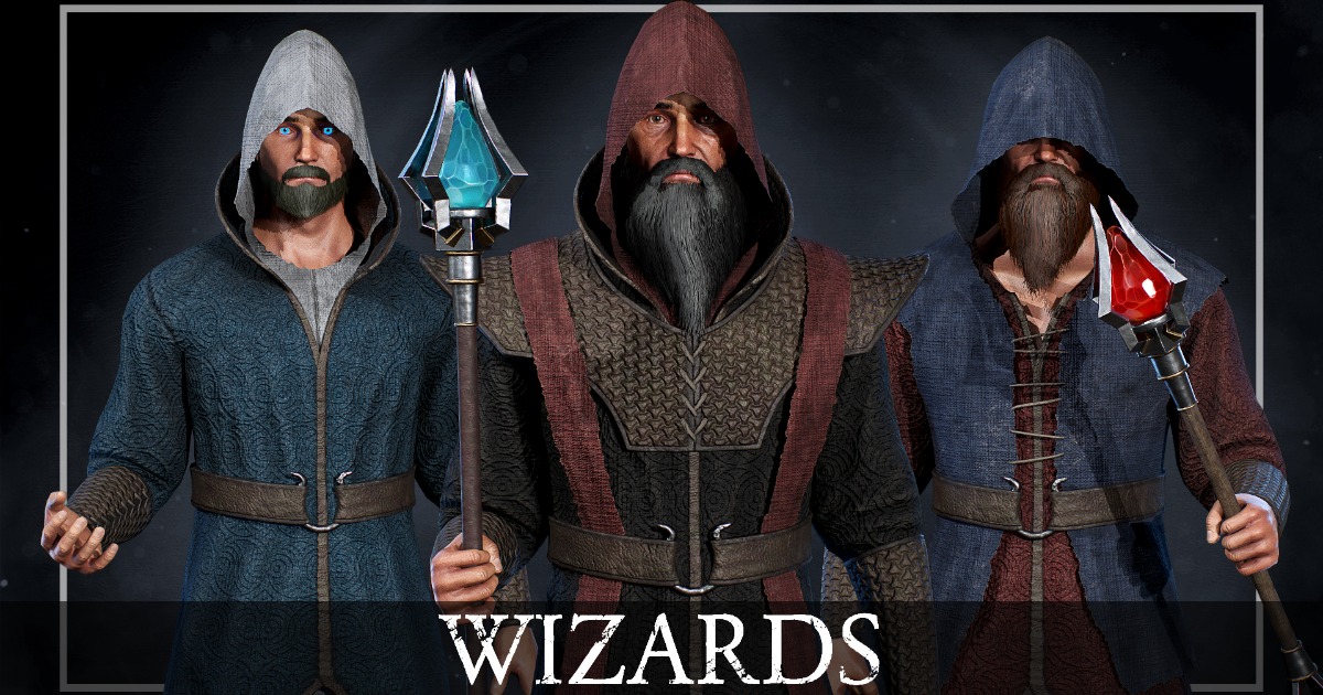 Wizard Modular 02 | Characters | Unity Asset Store