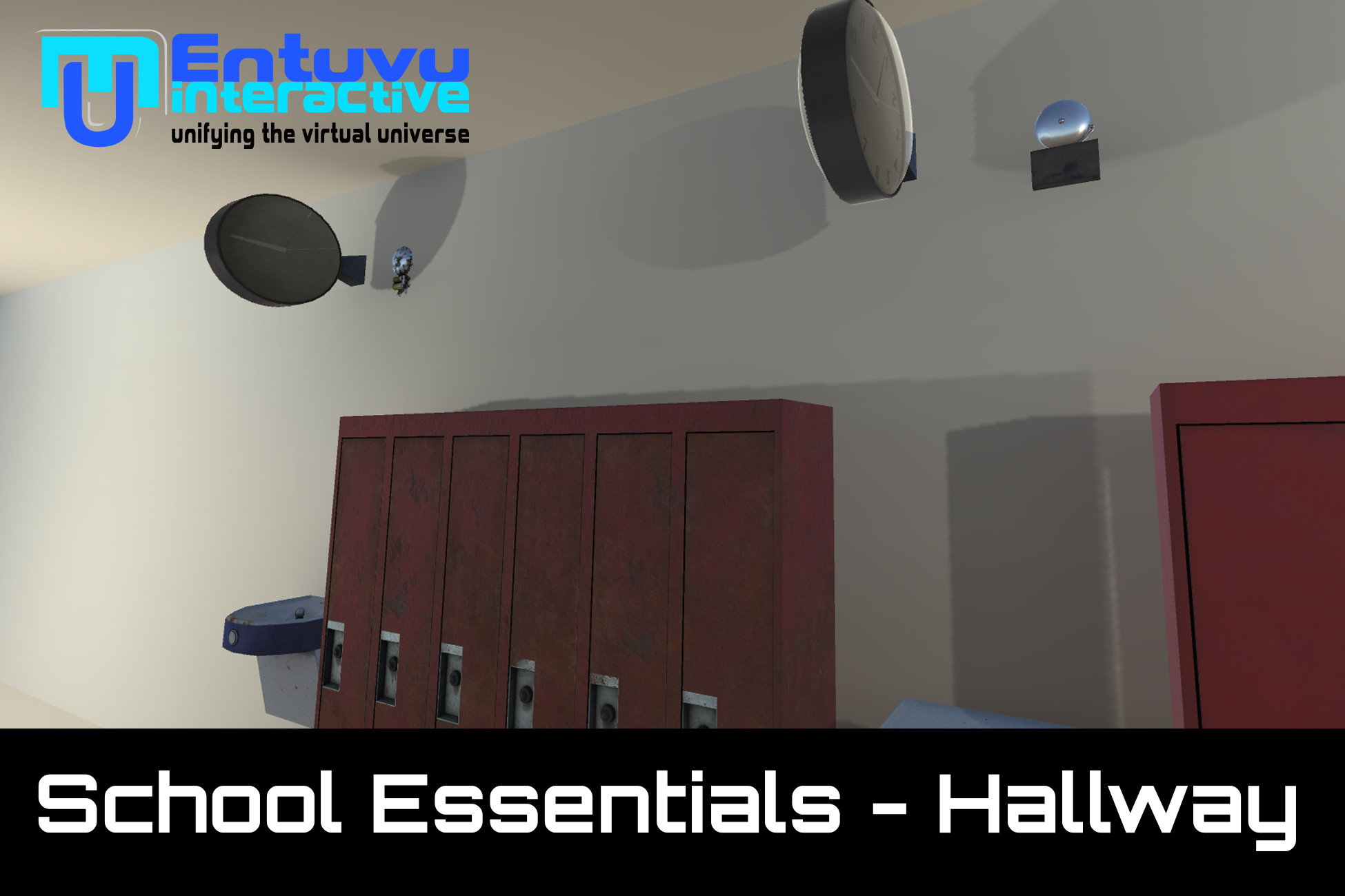 School Essentials - Hallway | 3D Props | Unity Asset Store