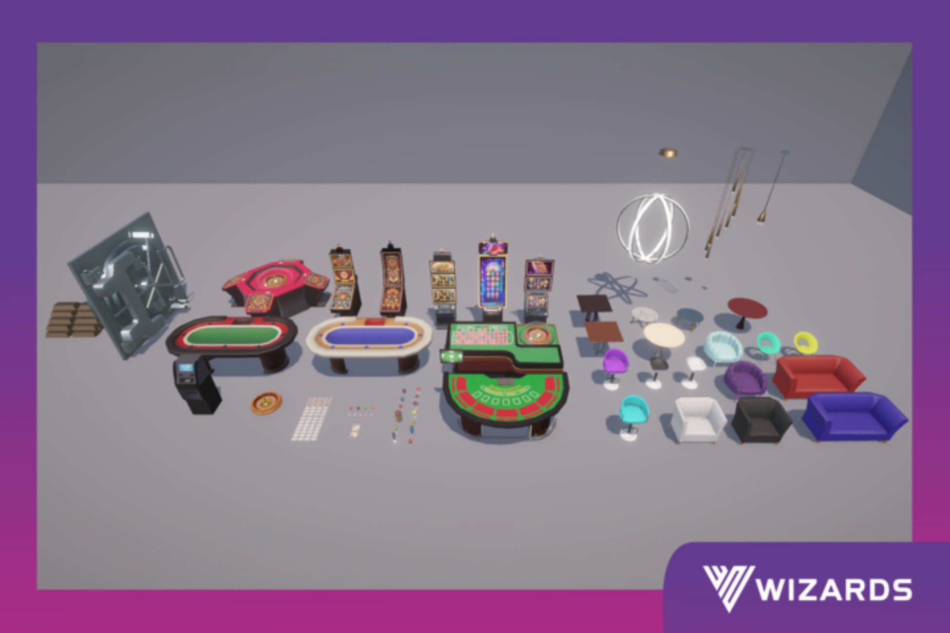 Casino Essentials Pack - Wizards | 3D Props | Unity Asset Store