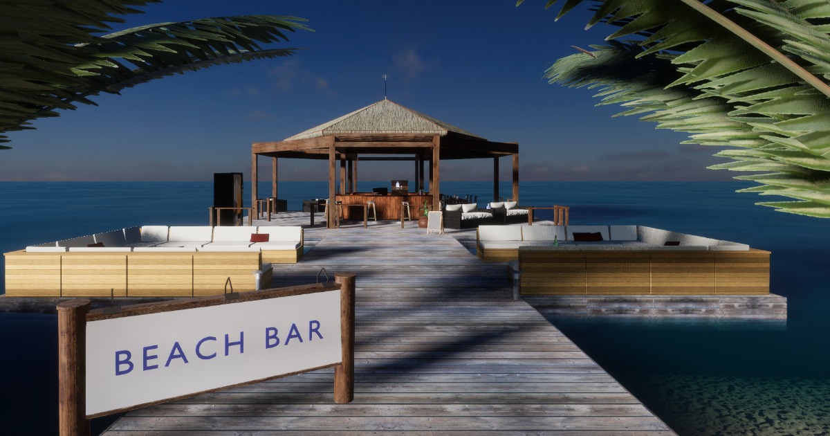 Beach Bar & Restaurant | 3D Urban | Unity Asset Store