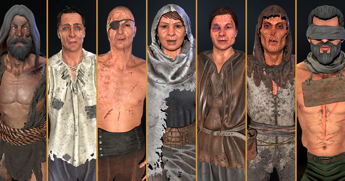 NPC Beggars (Pack) | Characters | Unity Asset Store